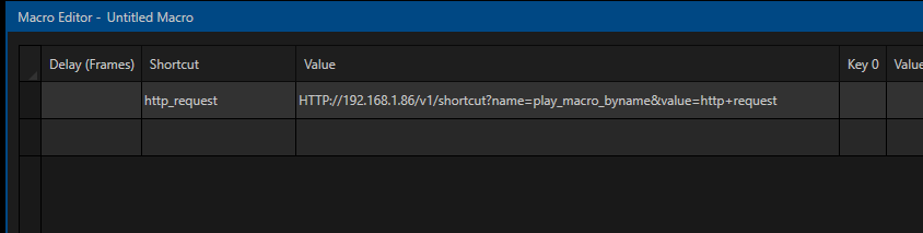 Triggering a Macro via an HTTP Command