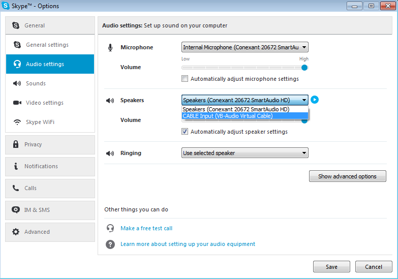 Configuring audio loopback on iVGA and NDI Scan Converter