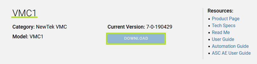 Installing VMC1 Updates