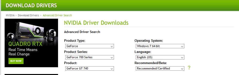 How to update the NVIDIA Graphics Card Driver