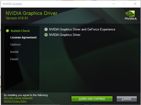 How to update the NVIDIA Graphics Card Driver