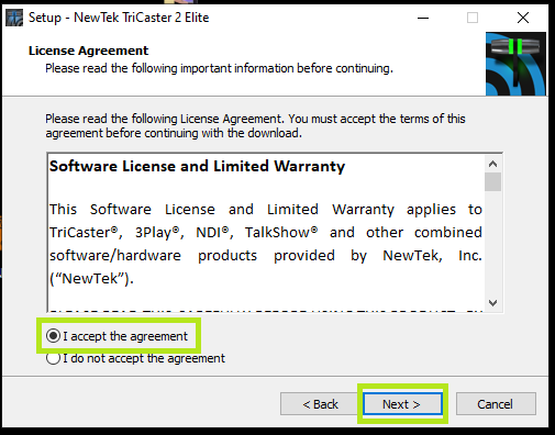 Installing TC2 Software Updates